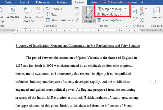 When Writing While Using The Track Changes Function In Microsoft Word 