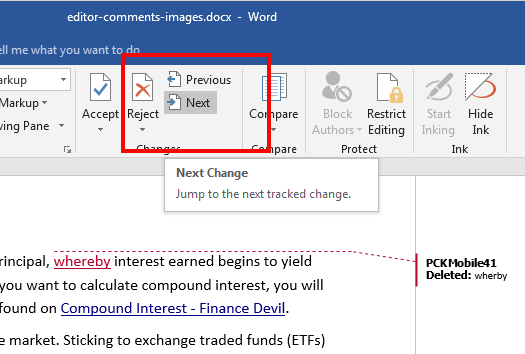 How To Track Changes In Word 2016 And Compare Documents Muslitix